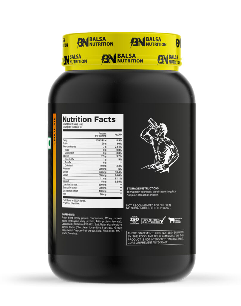 Lean Protein + Weight Loss Powder 1Kg Chocolate Flavor - BalsaNutrition